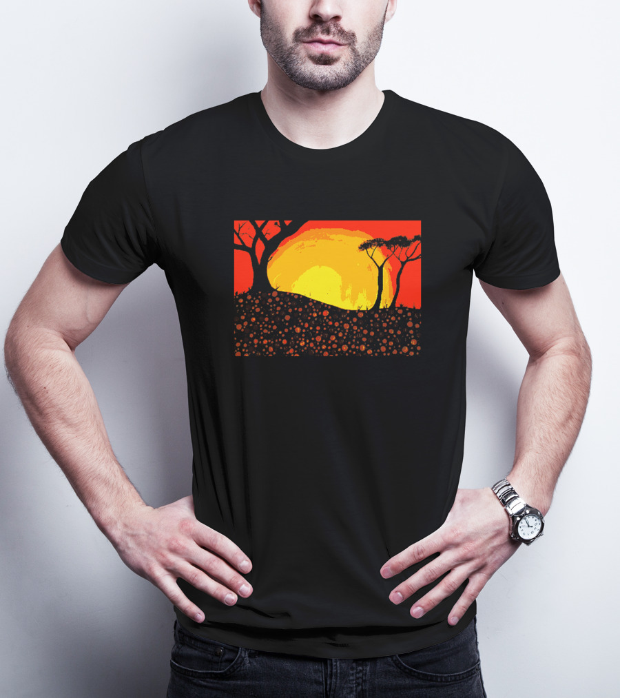 Digitees Ngunnawal Sunset Art Landscape Mr Ngunnawal Ar Maple Ngunnawalart4 T-Shirt