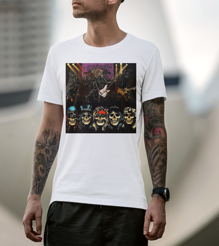 Guns N' Roses Live Skull Band T-Shirt