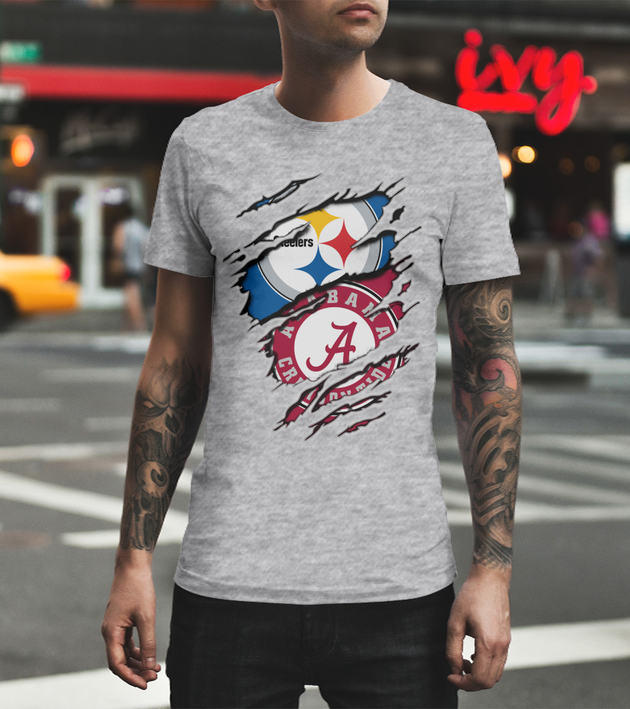 Alabama Crimson Tide Steelers Layered T-Shirt