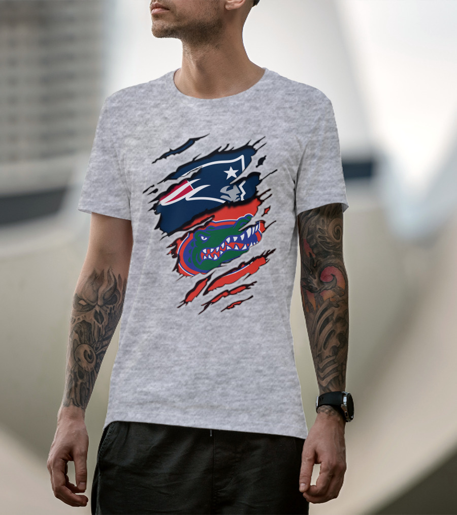 Patriots Gators Claw Marks T-Shirt