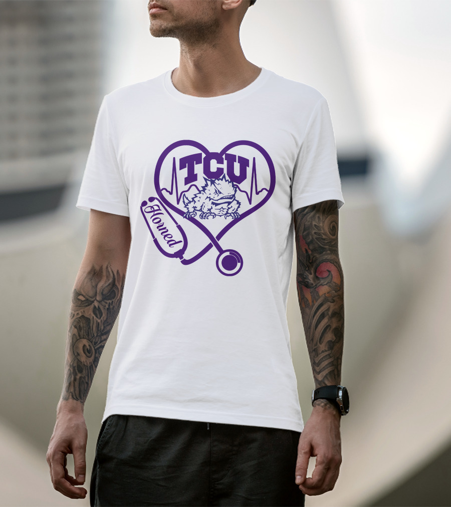 TCU Horned Frogs Nurse Heartbeat Love T-Shirt