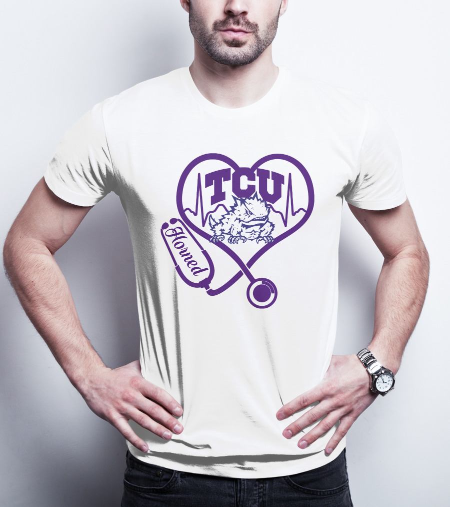 TCU Horned Frogs Nurse Heartbeat Love T-Shirt