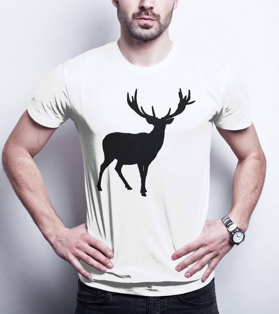 Silhouette Stag Deer Wildlife Nature T-Shirt