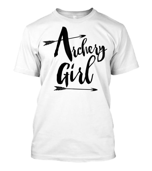 Archery Girl Women Teen Cute Arrows Stylish T-Shirt