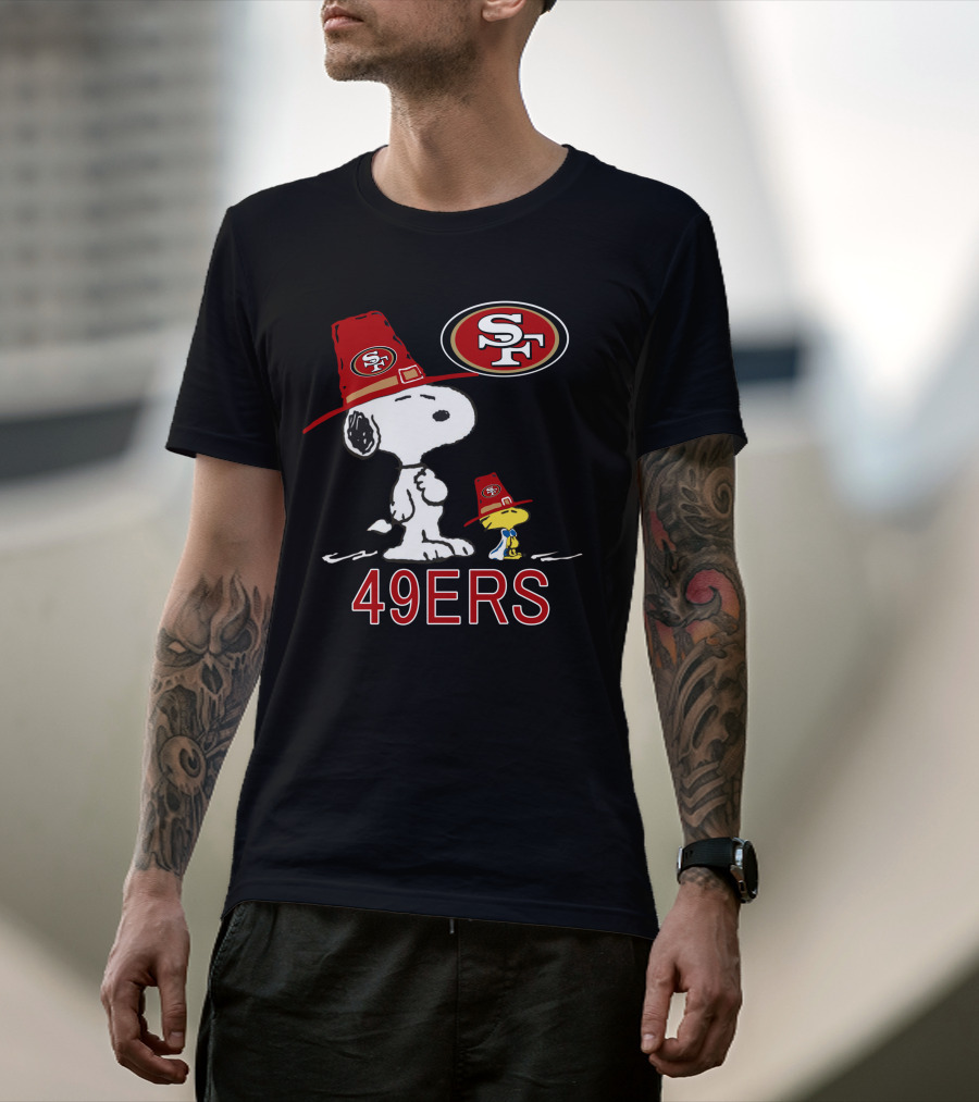 49ers Snoopy And Woodstock Fans With Sf T-Shirt