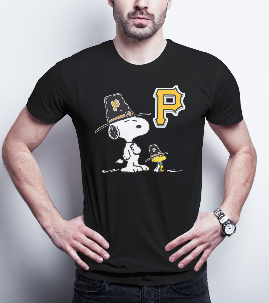 Snoopy Pittsburgh Pirates Thanksgiving Hat Peanuts T-Shirt