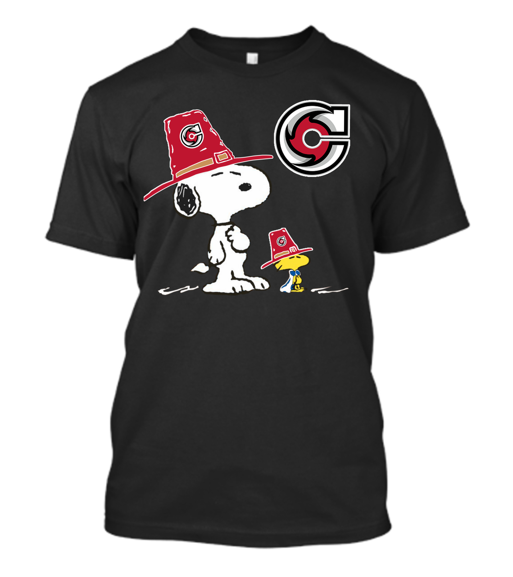 Cincinnati Cyclones Snoopy And Woodstock With Cyclones T-Shirt