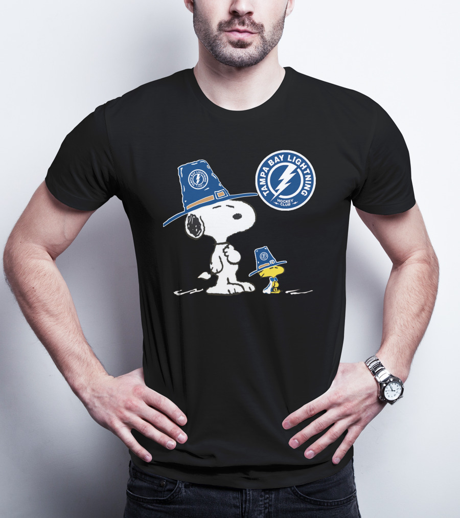 Tampa Bay Lightning Snoopy Hockey Club T-Shirt