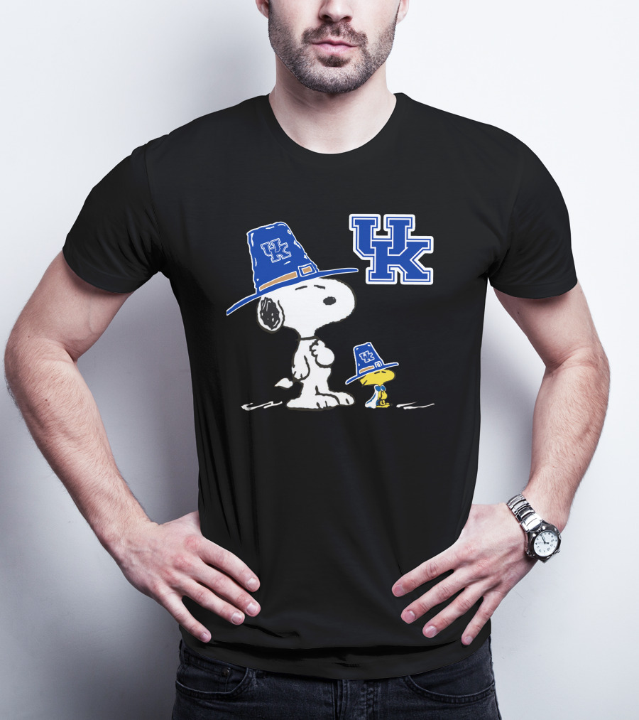 Snoopy Woodstock Kentucky Wildcats Uk Logo Hats T-Shirt