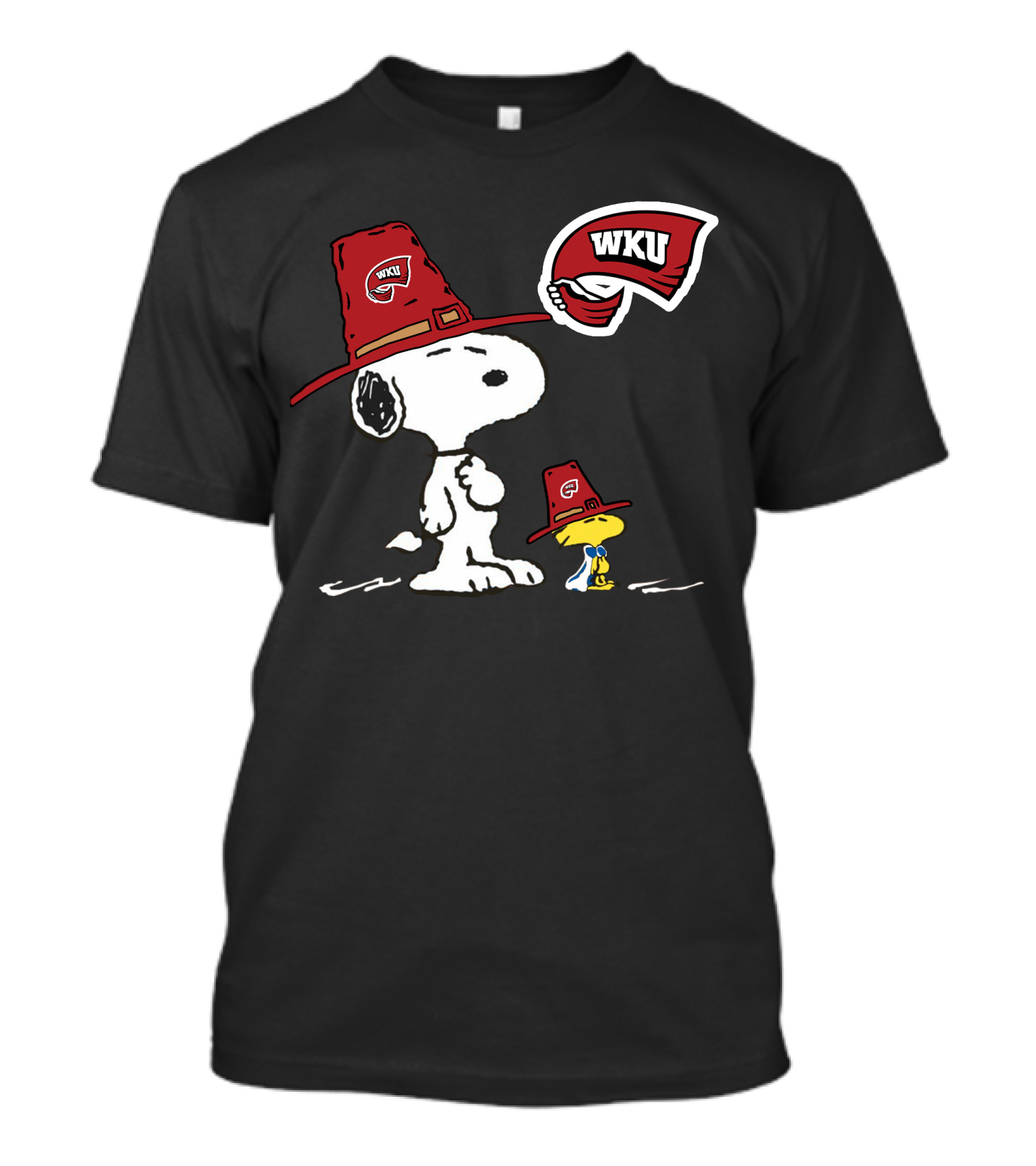 Snoopy And Woodstock WKU Western Kentucky Hilltoppers Fan T-Shirt