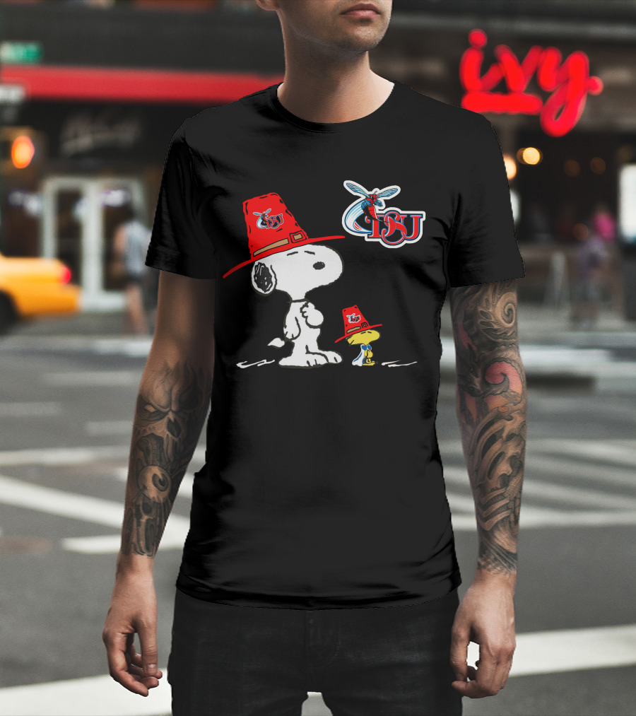 Delaware State DSU Snoopy Woodstock Hornets T-Shirt