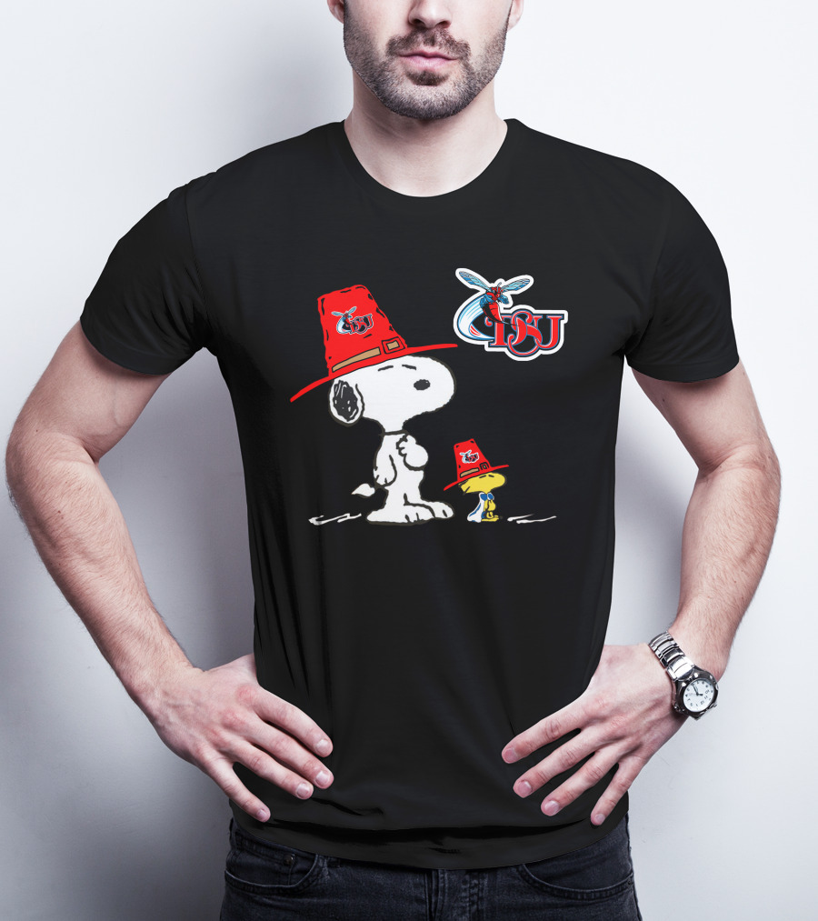 Delaware State DSU Snoopy Woodstock Hornets T-Shirt