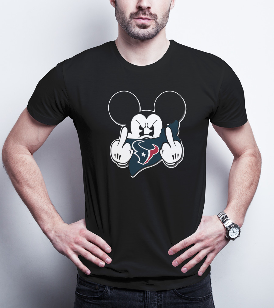 Mickey Mouse Houston Texans Gesture T-Shirt