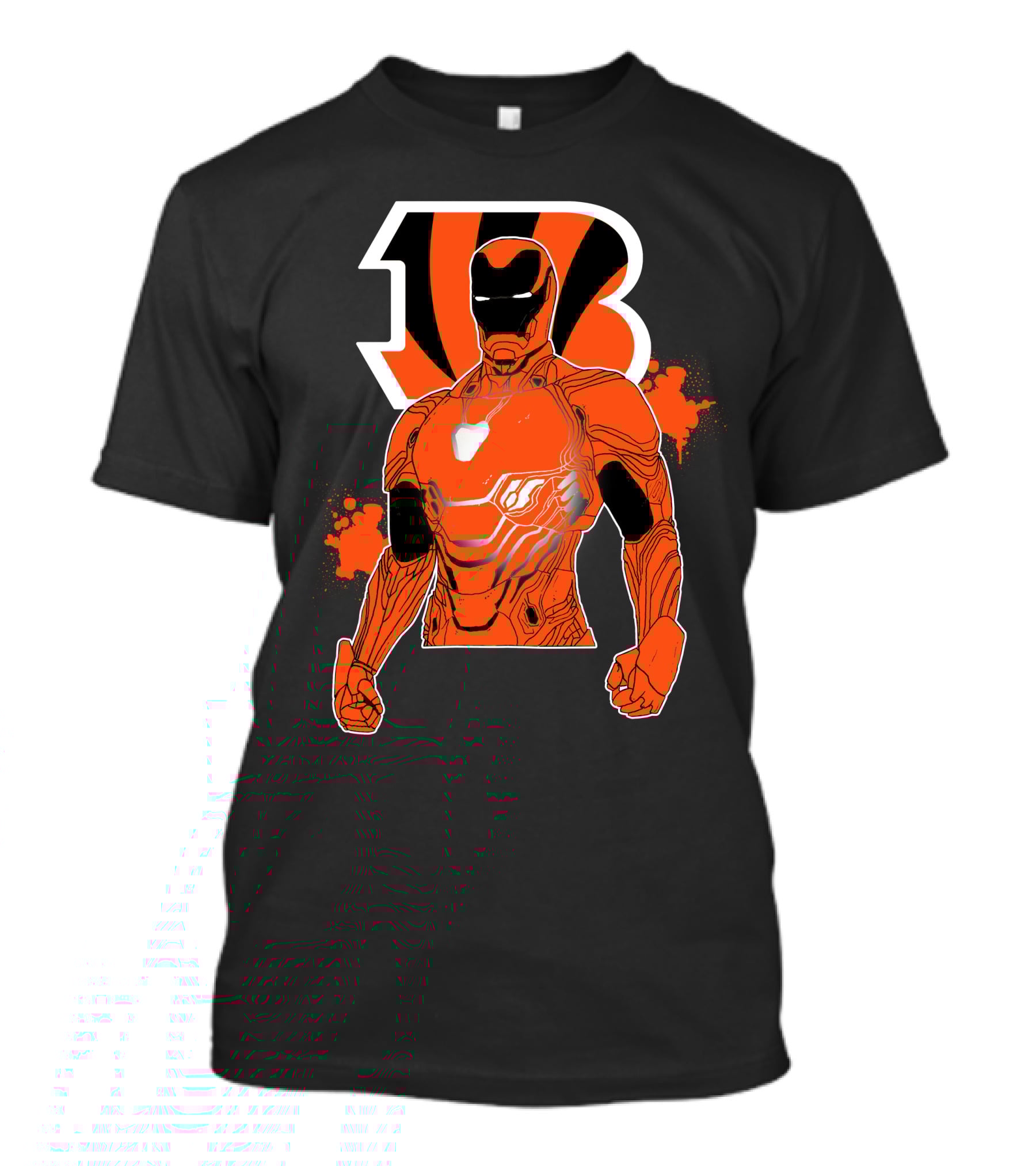 Iron Man Bengals Nfl Crossover Football T-Shirt