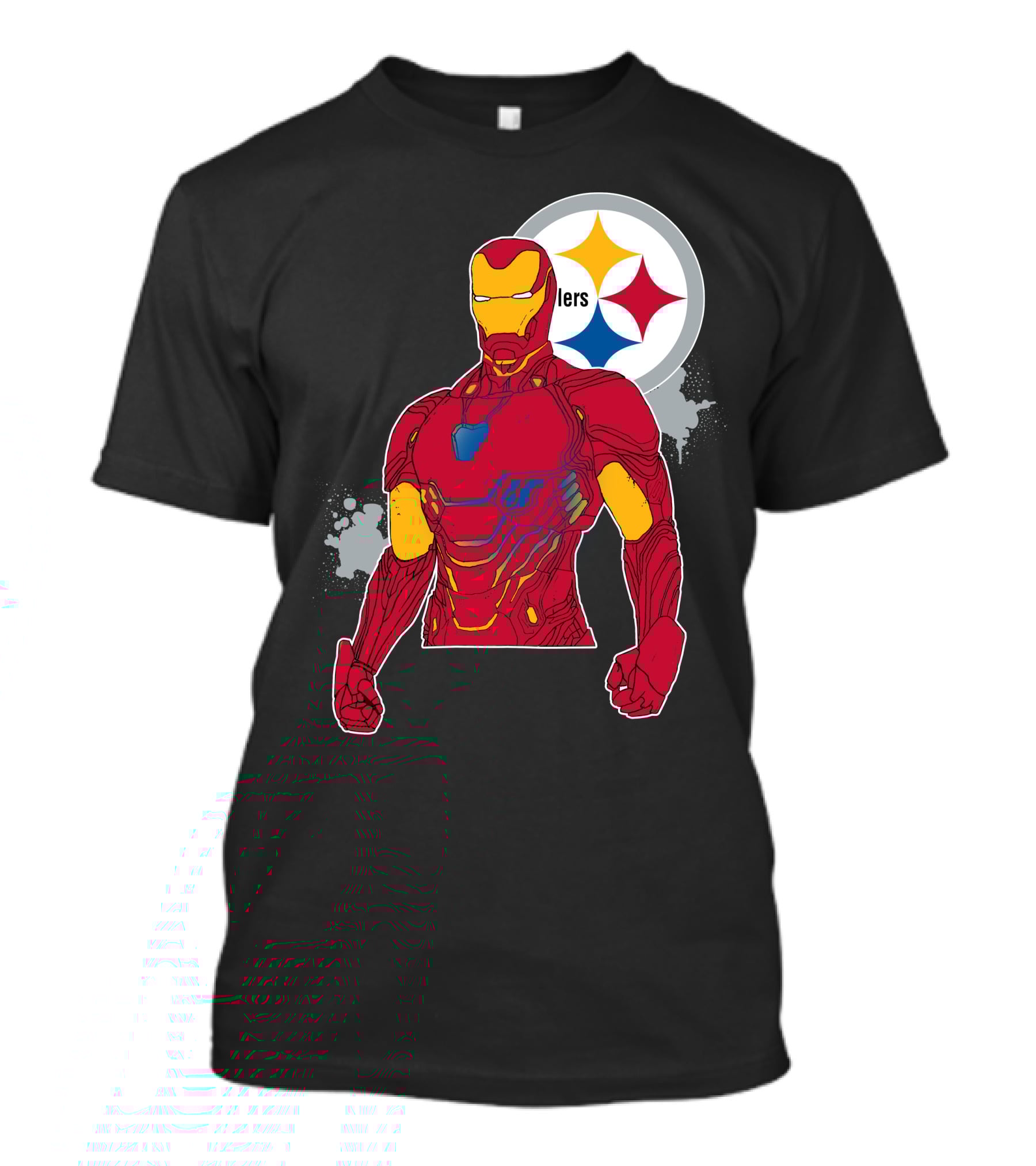 Iron Man With Steelers T-Shirt