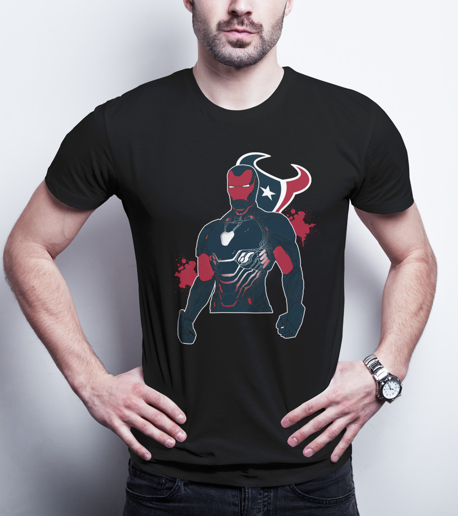 Iron Man Texans Mashup T-Shirt