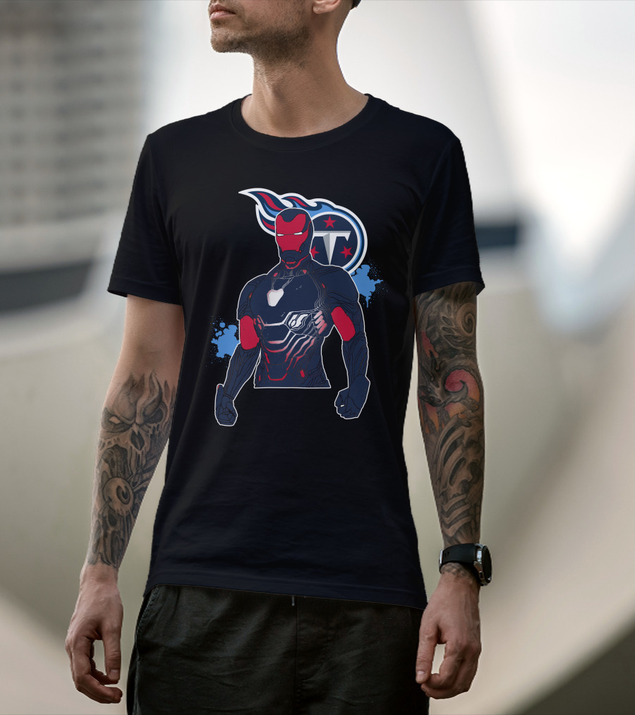 Iron Man Tennessee Titans Crossover T-Shirt