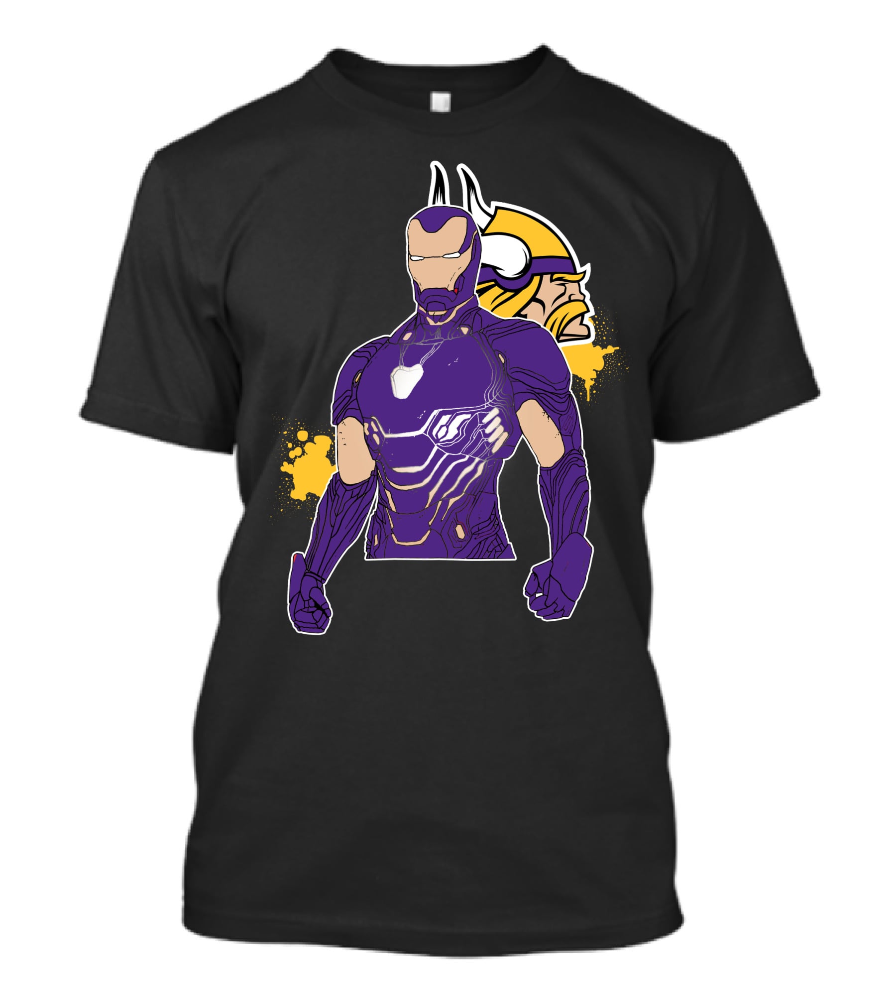 Iron Man Minnesota Vikings Crossover Fusion T-Shirt