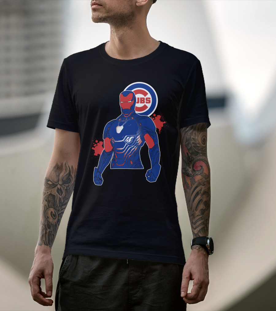 Iron Man Chicago Cubs Fusion T-Shirt