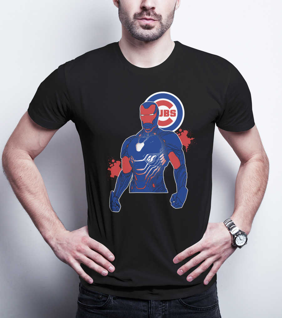 Iron Man Chicago Cubs Fusion T-Shirt