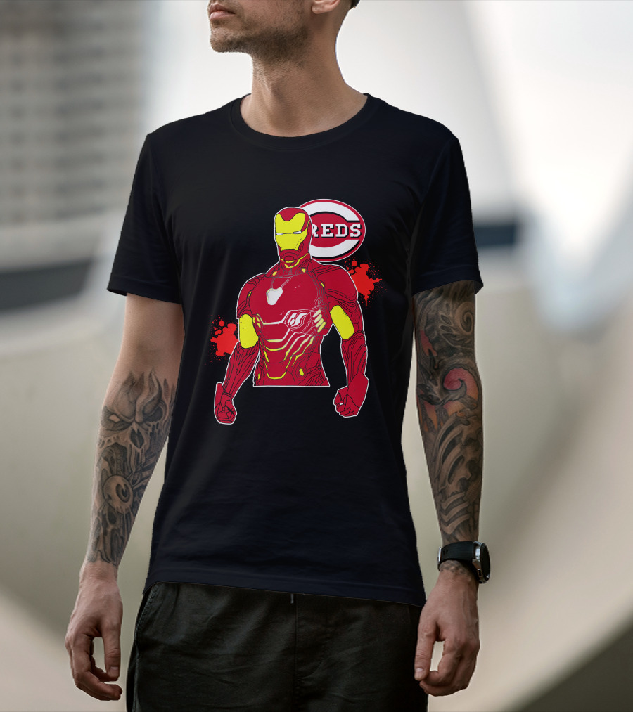 Iron Man Cincinnati Reds Collaboration T-Shirt