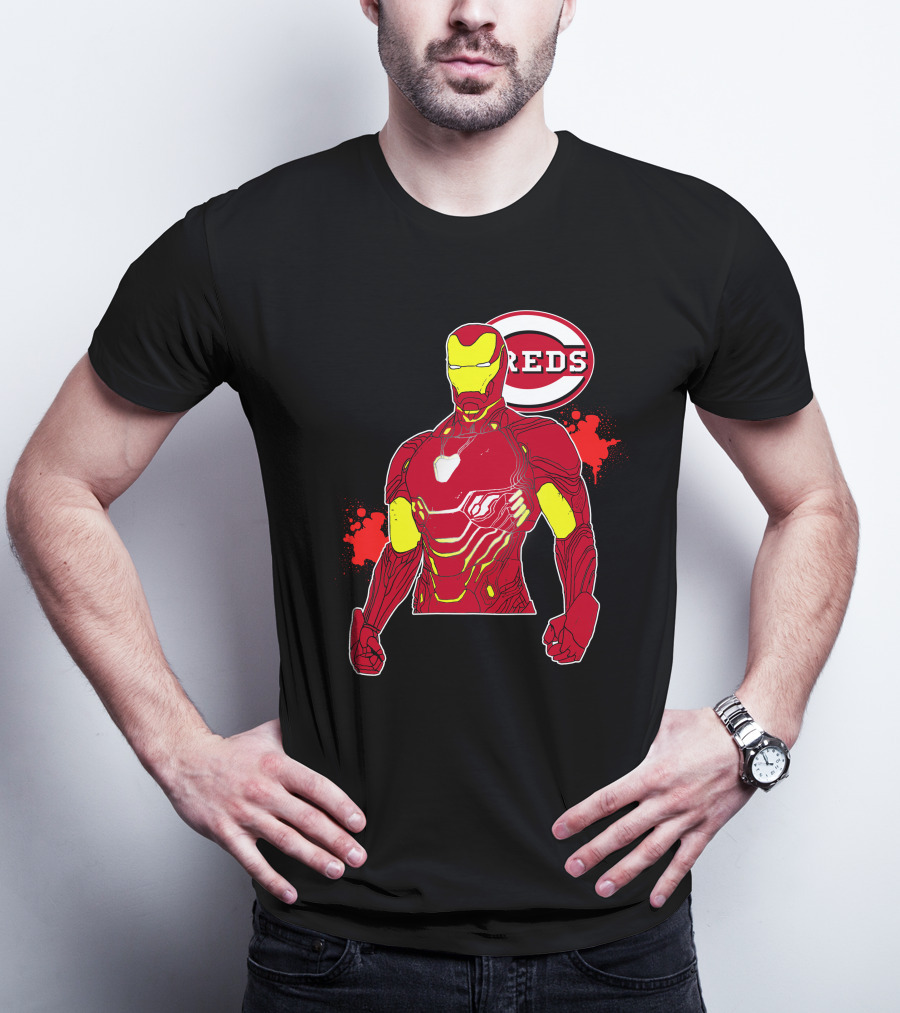 Iron Man Cincinnati Reds Collaboration T-Shirt