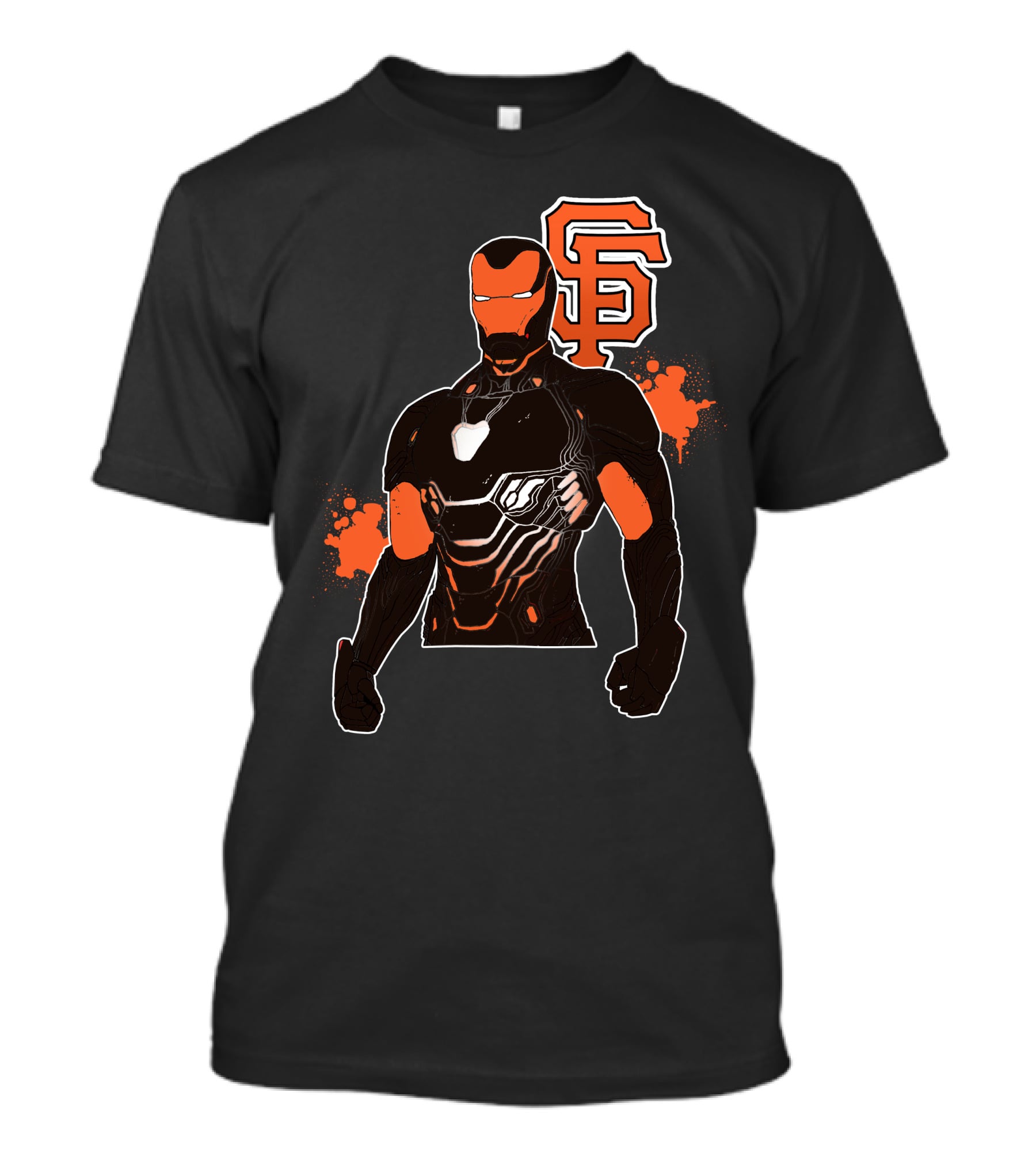 Iron Man San Francisco Giants Fan Crossover T-Shirt