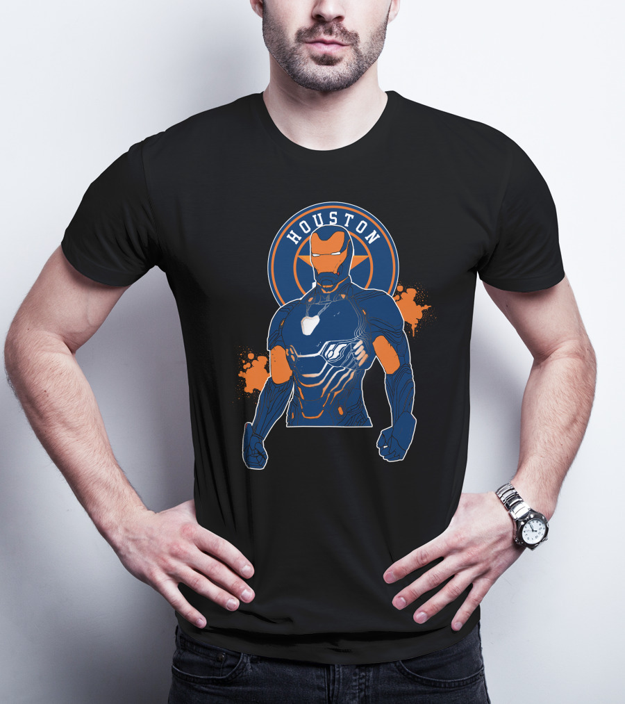 Houston Iron Man Astros Fusion T-Shirt