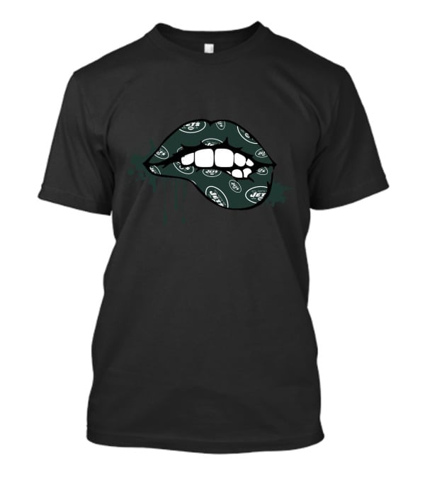 Dripping Lips New York Jets Logo T-Shirt