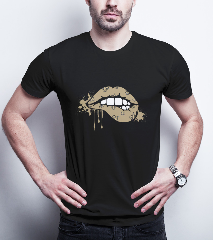 Dripping Lips Fleur-De-Lis Saints T-Shirt