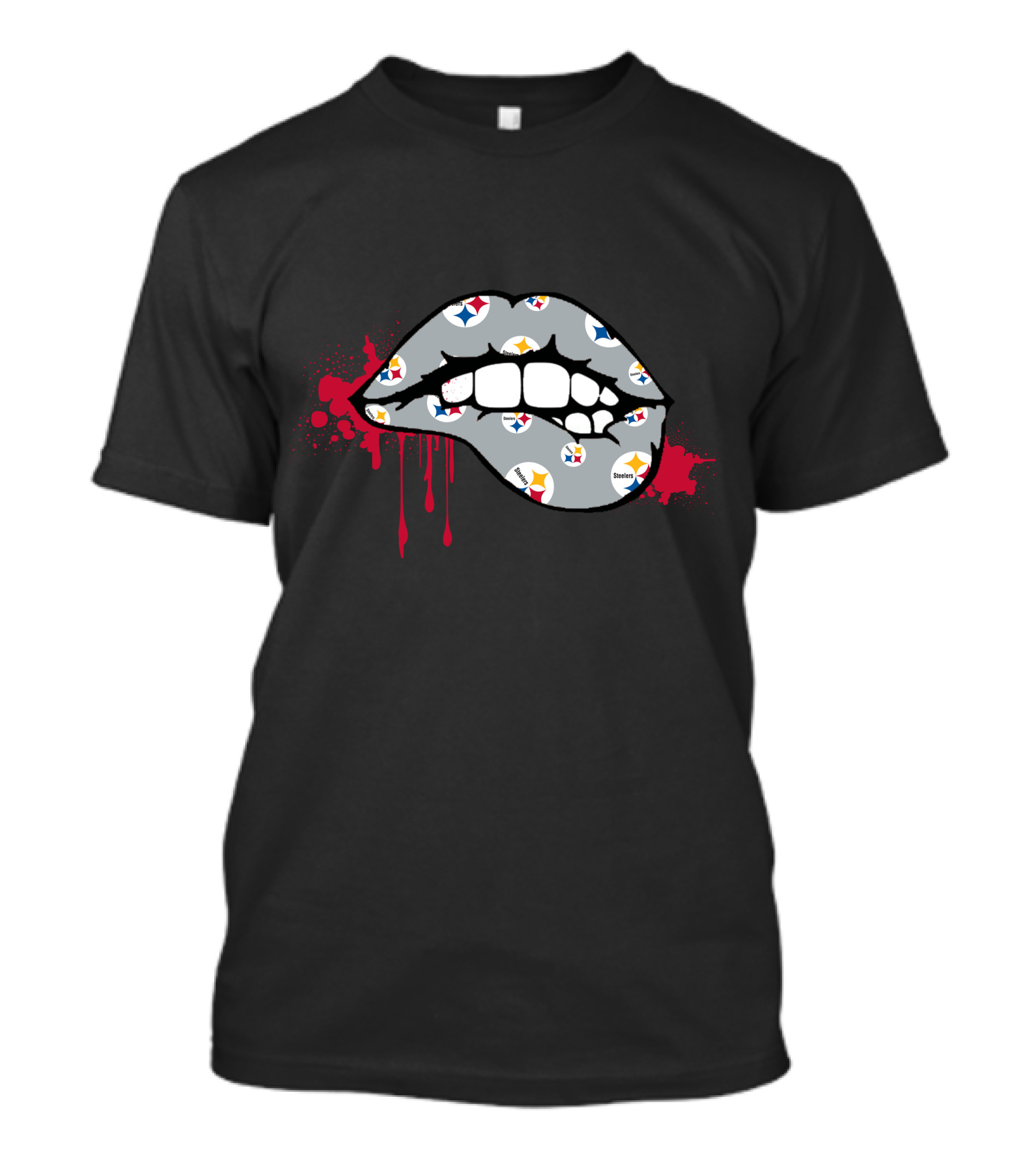 Dripping Lips Pittsburgh Steelers T-Shirt