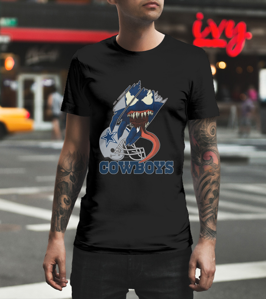 Cowboys Venom Dallas Football Mashup T-Shirt