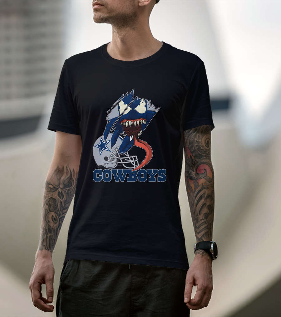 Cowboys Venom Dallas Football Mashup T-Shirt