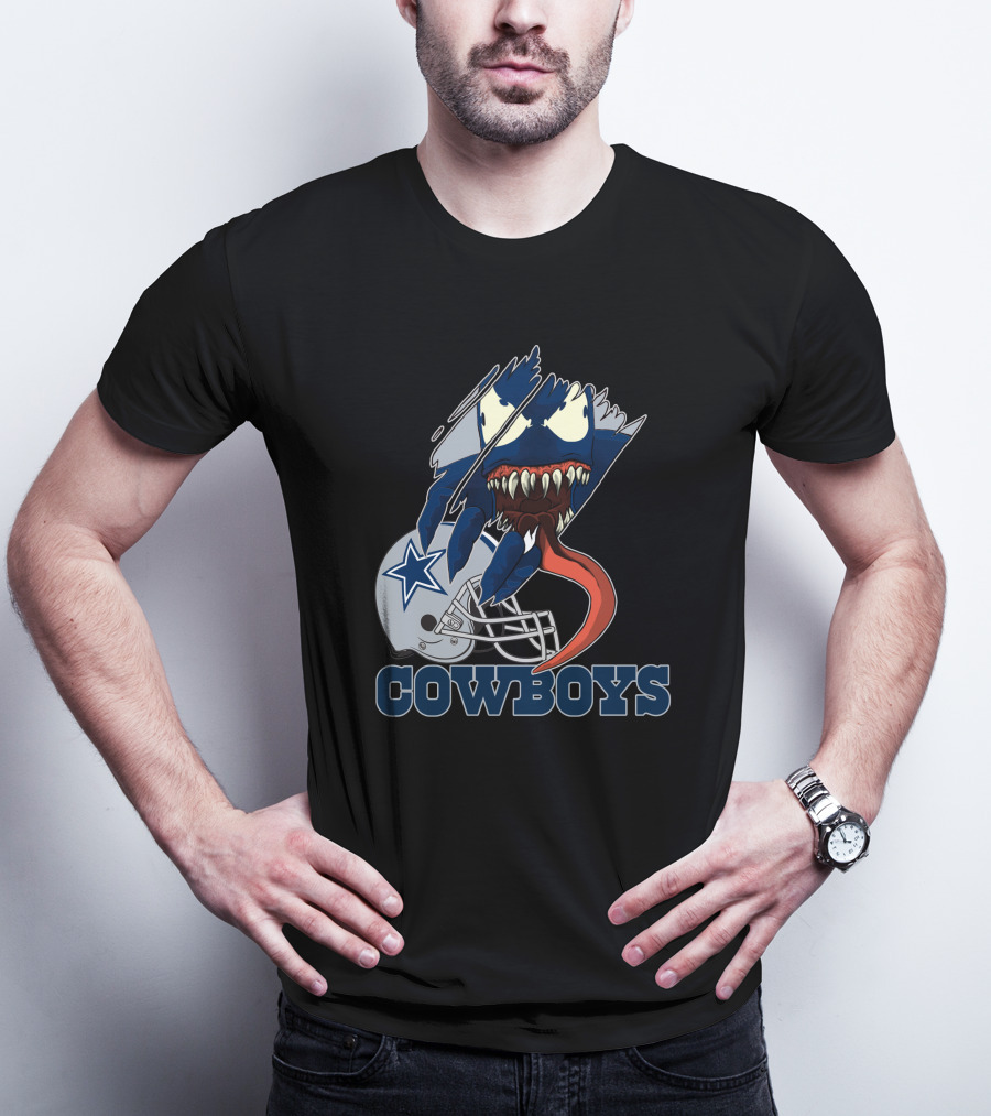 Cowboys Venom Dallas Football Mashup T-Shirt