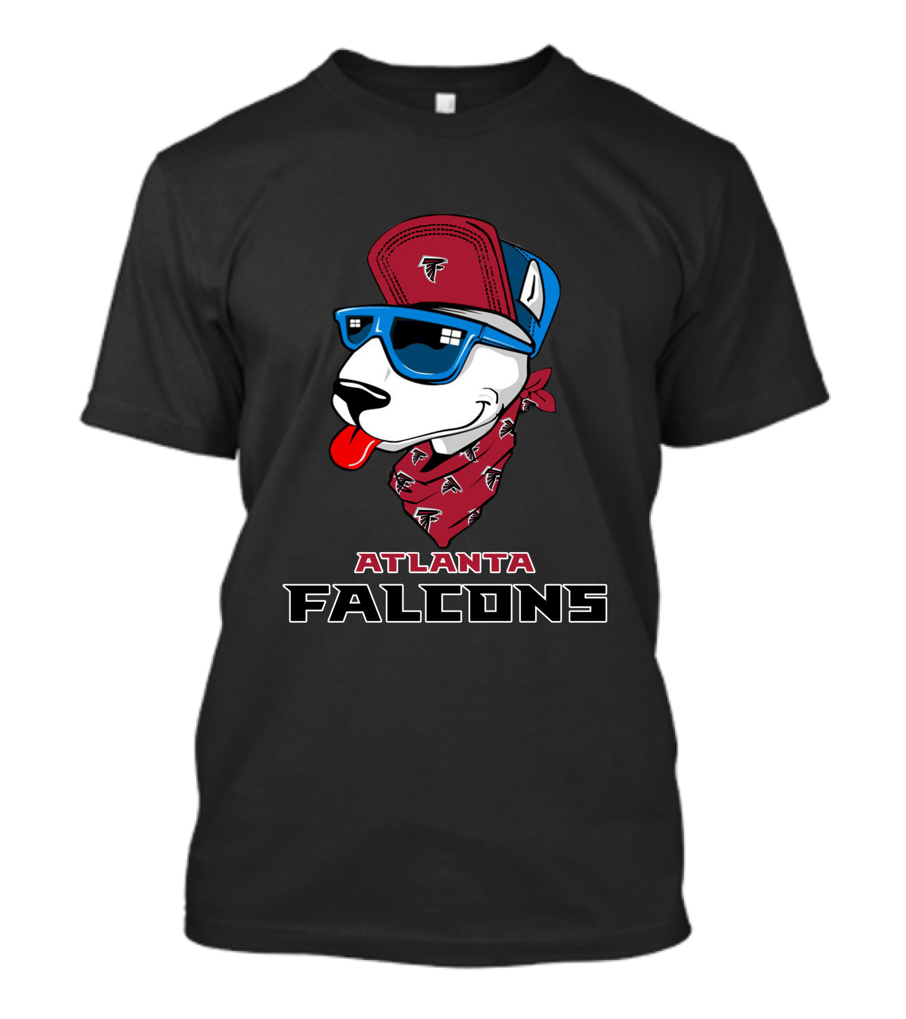 Atlanta Falcons Bull Terrier T-Shirt