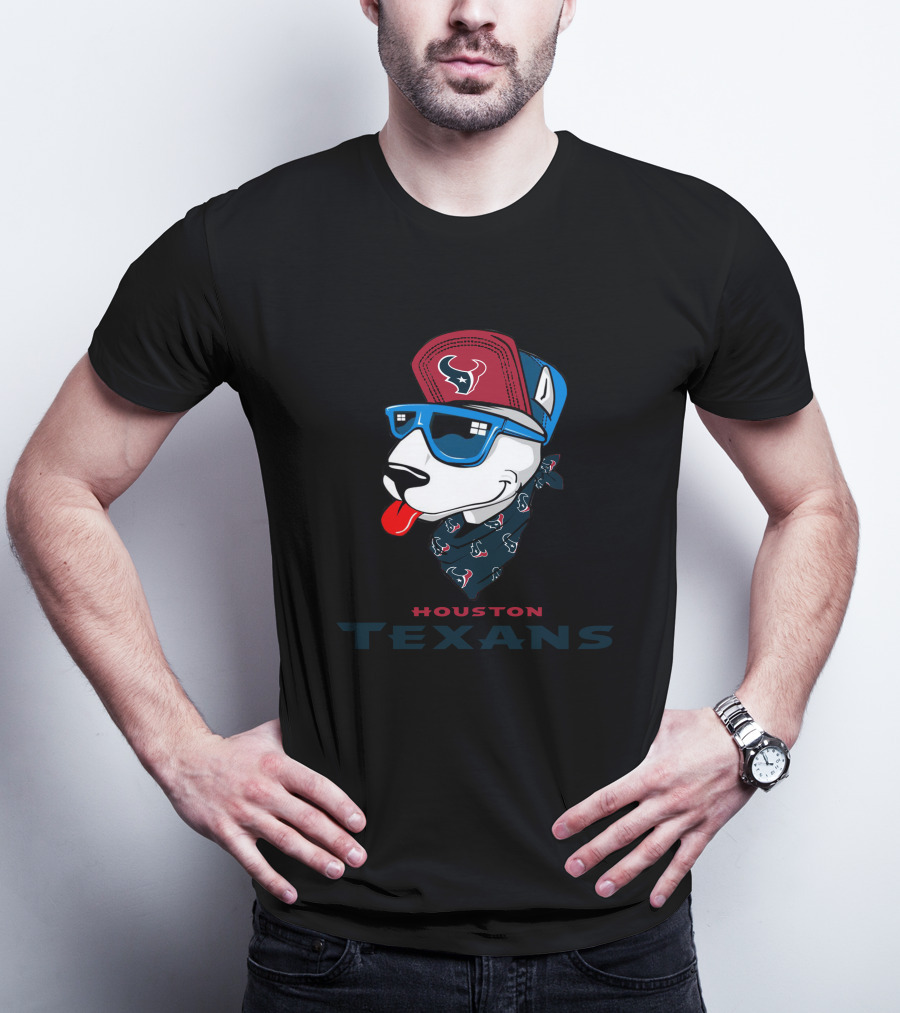 Houston Texans Bull Terrier T-Shirt