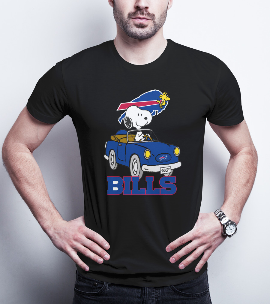 Buffalo Bills Snoopy Woodstocks Long Ride T-Shirt