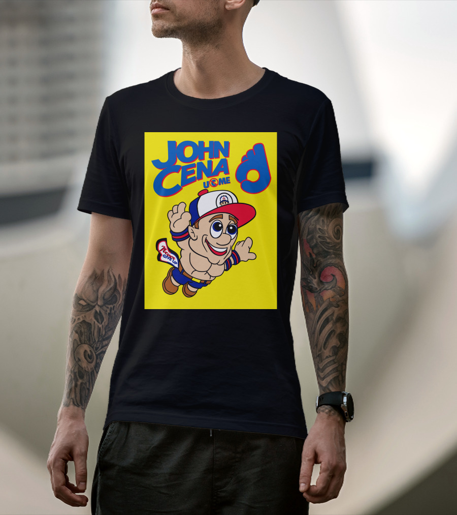 JOHN CENA NEVER GIVE UP U C ME Mario T-Shirt