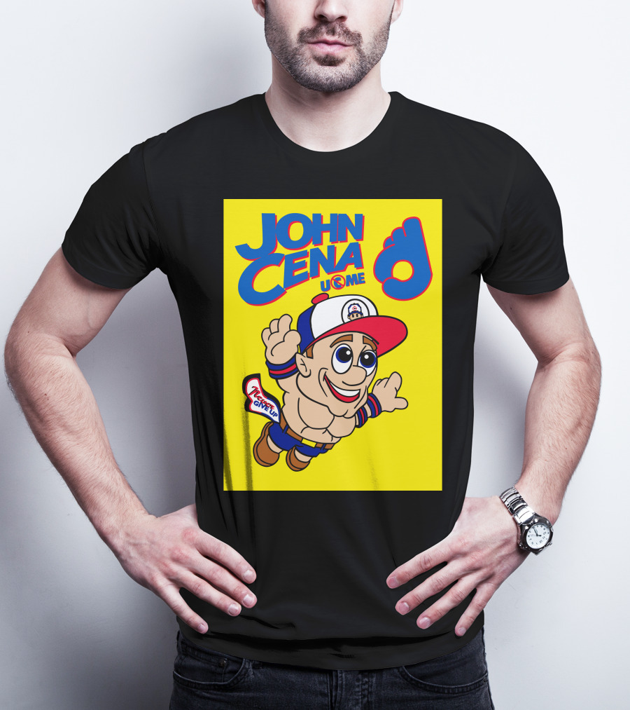 JOHN CENA NEVER GIVE UP U C ME Mario T-Shirt
