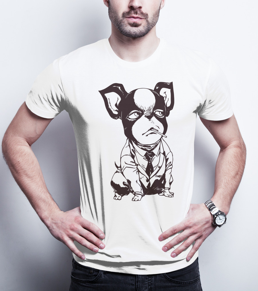 Iggy Jojo Bizarre Adventure Manga Character Dog In Suit T-Shirt
