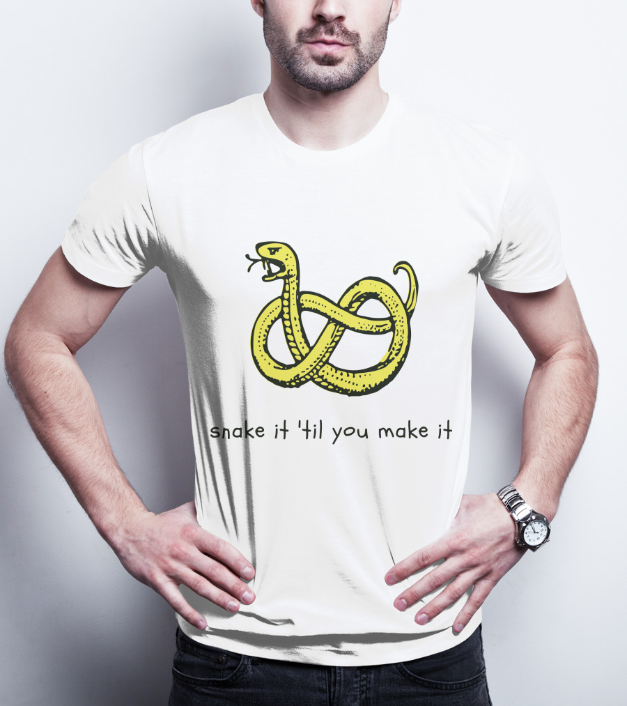 Snake It 'Til You Make It Knotted Serpent Twist T-Shirt