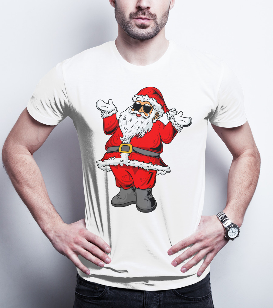 Santa Claus Wearing Cool Shades T-Shirt
