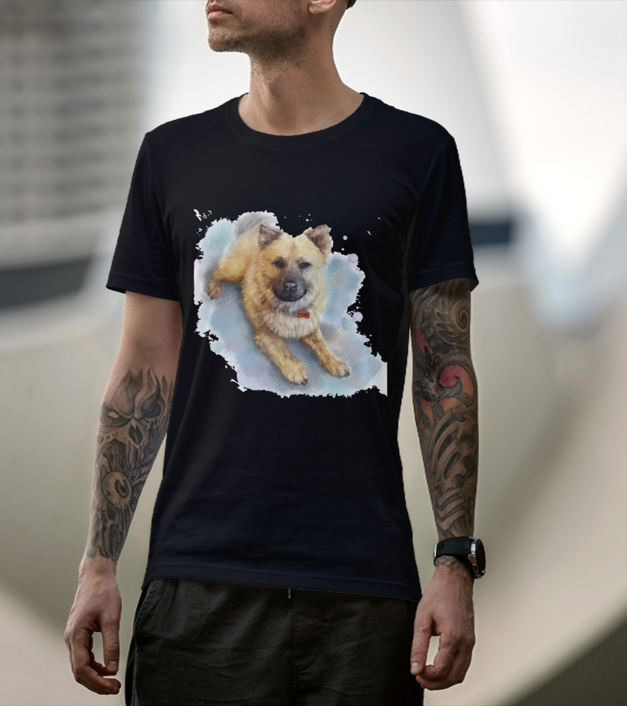 Watercolor Puppy Zen T-Shirt