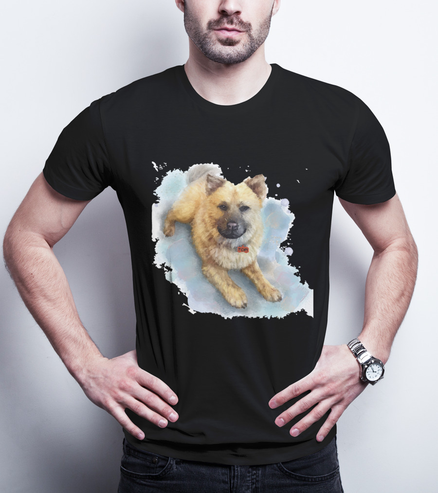 Watercolor Puppy Zen T-Shirt