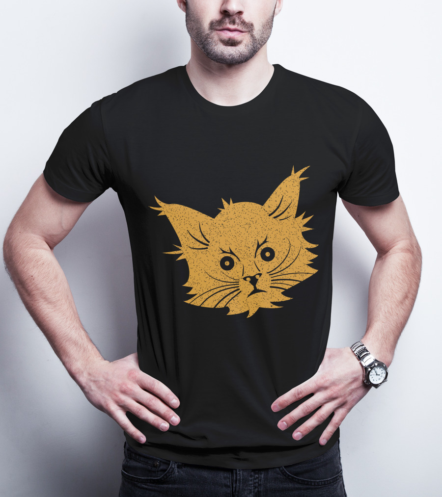 Cat Lover Whiskers Face T-Shirt