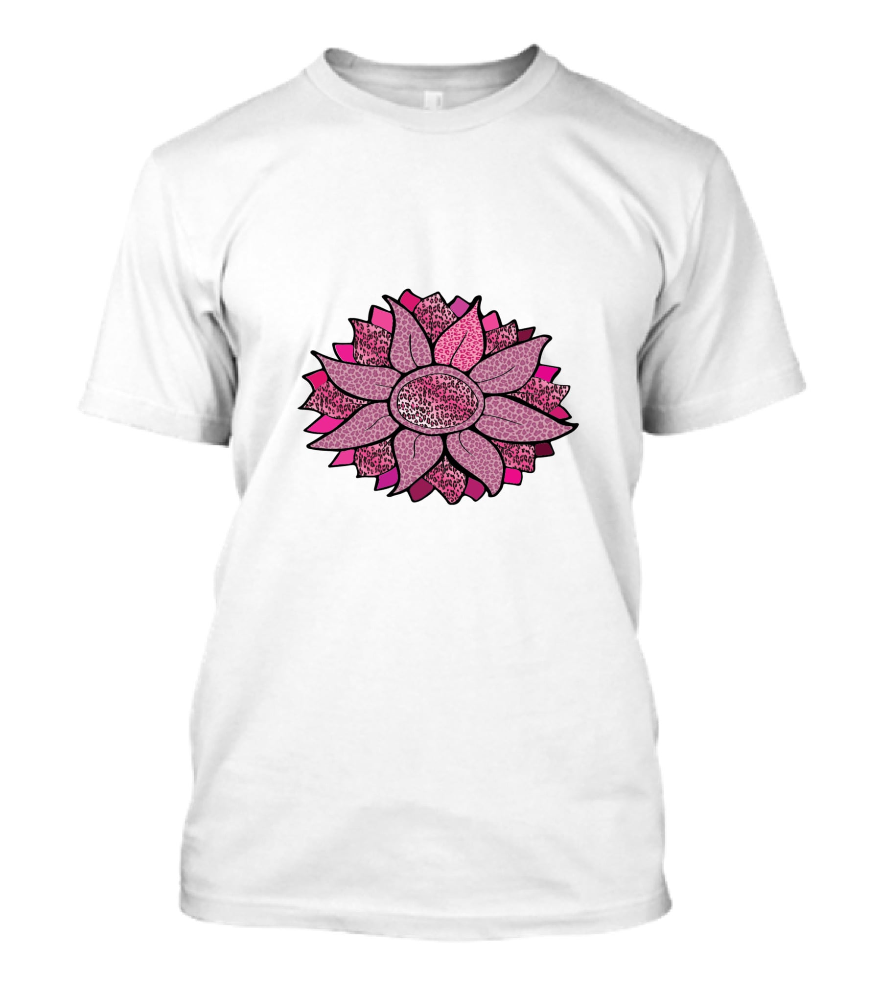 Pink Sunflower Unique Blossom T-Shirt