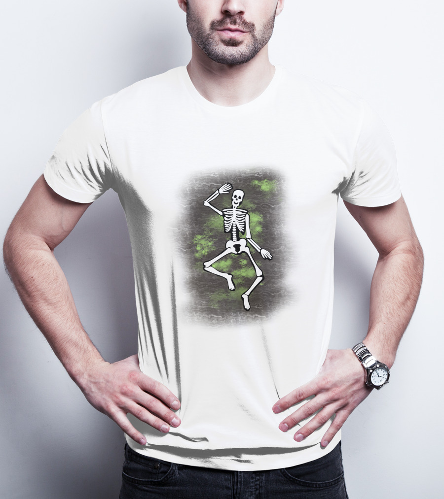 Dancing Skeleton Halloween Ghostly Vibe T-Shirt