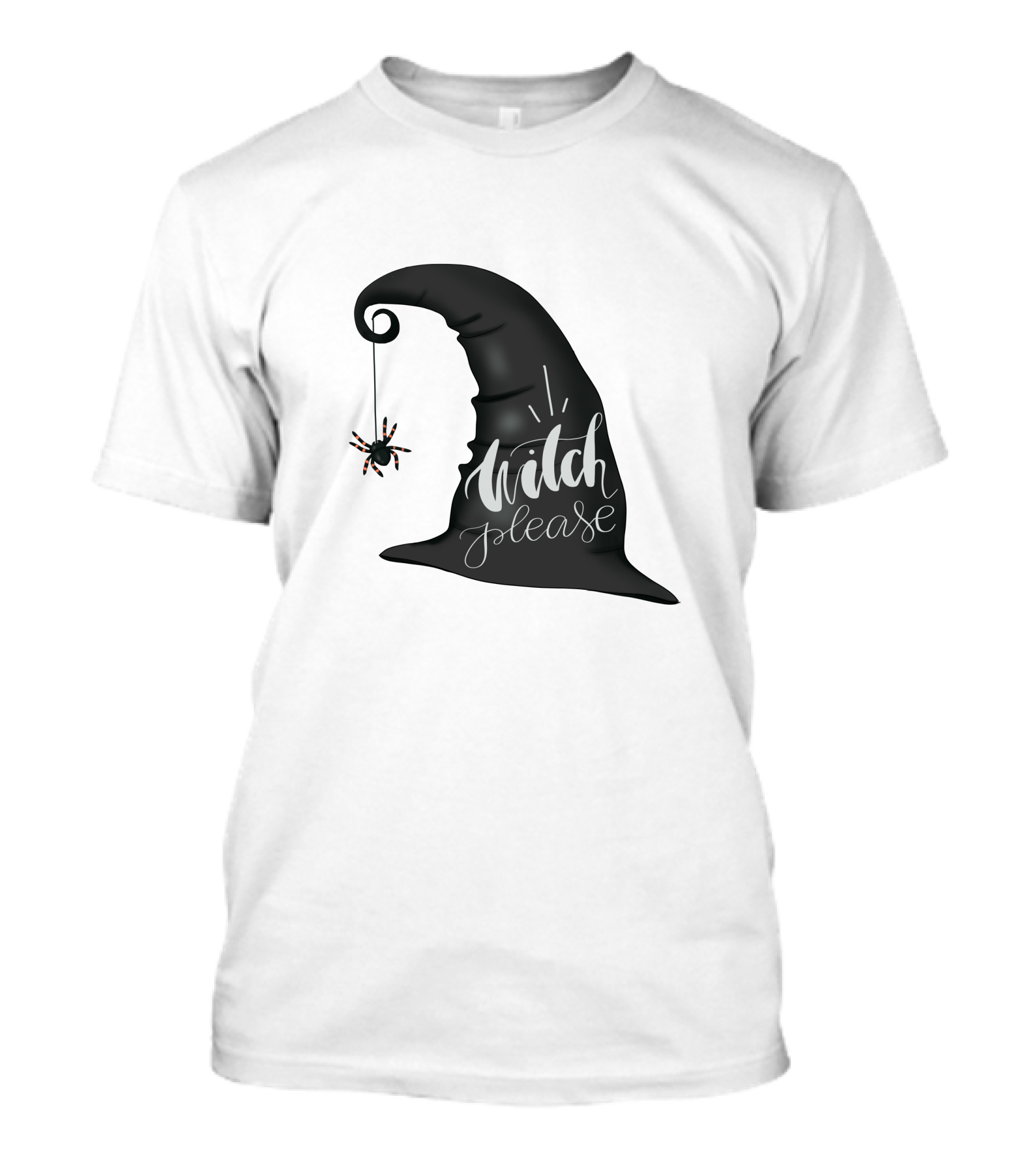 Witch Please Hat With Hanging Spider T-Shirt