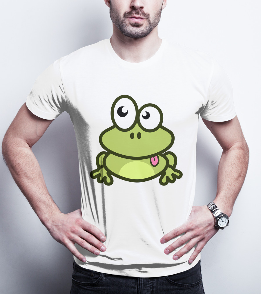 Cute Cartoon Frog Adorable Image T-Shirt