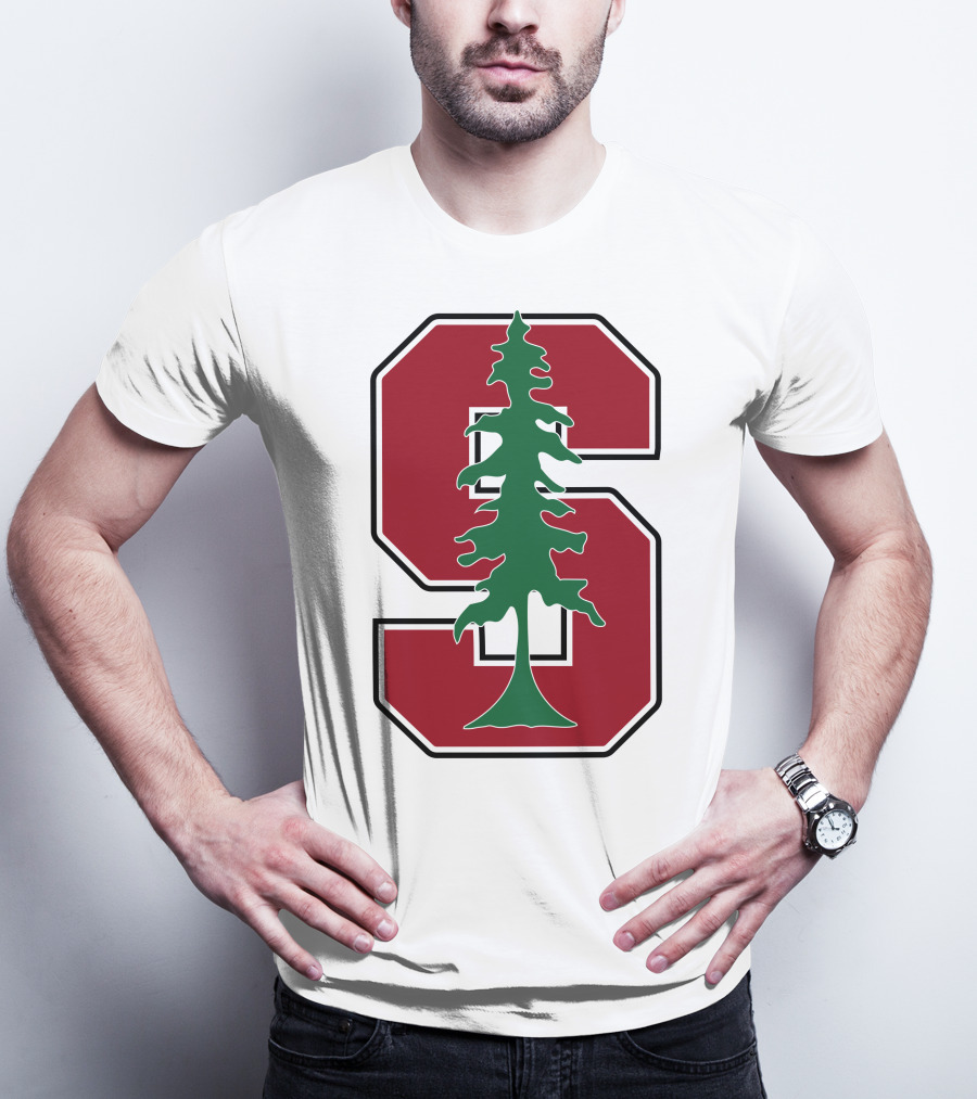Stanford University Cardinal Logo With Tree T-Shirt